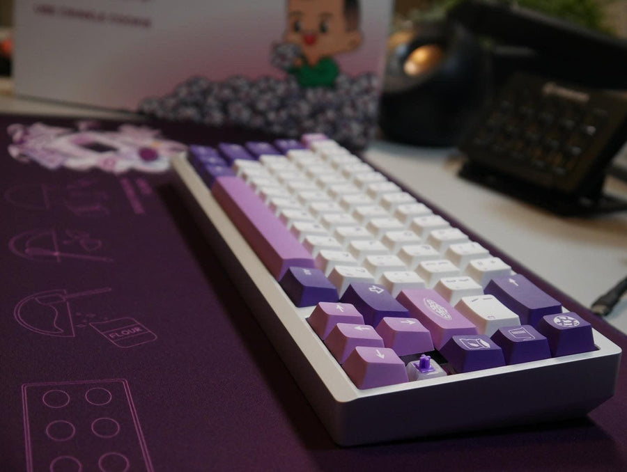KNC Kaps Ube Crinkle Cookie Dye-Sub Keycaps – KNC Keys LLC