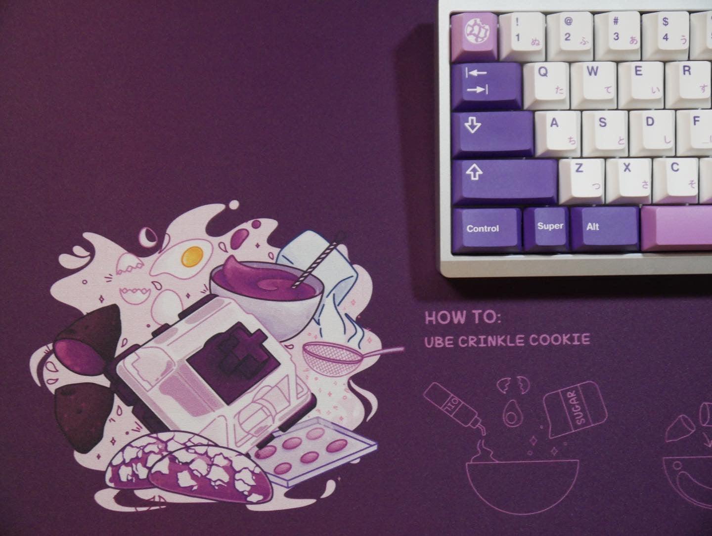 KNC Kaps Ube Crinkle Cookie Dye-Sub Keycaps – KNC Keys LLC